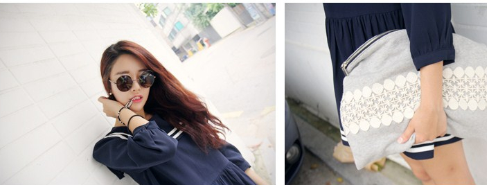 Preppy Navy Sailor Dress-long Sleeved on Luulla